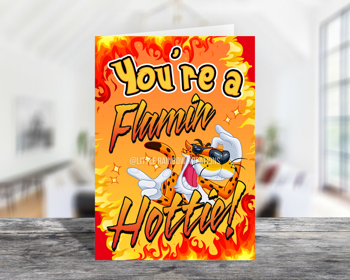 Flammin Hot Cheetos Birthday Card Little Rainbow Kreations